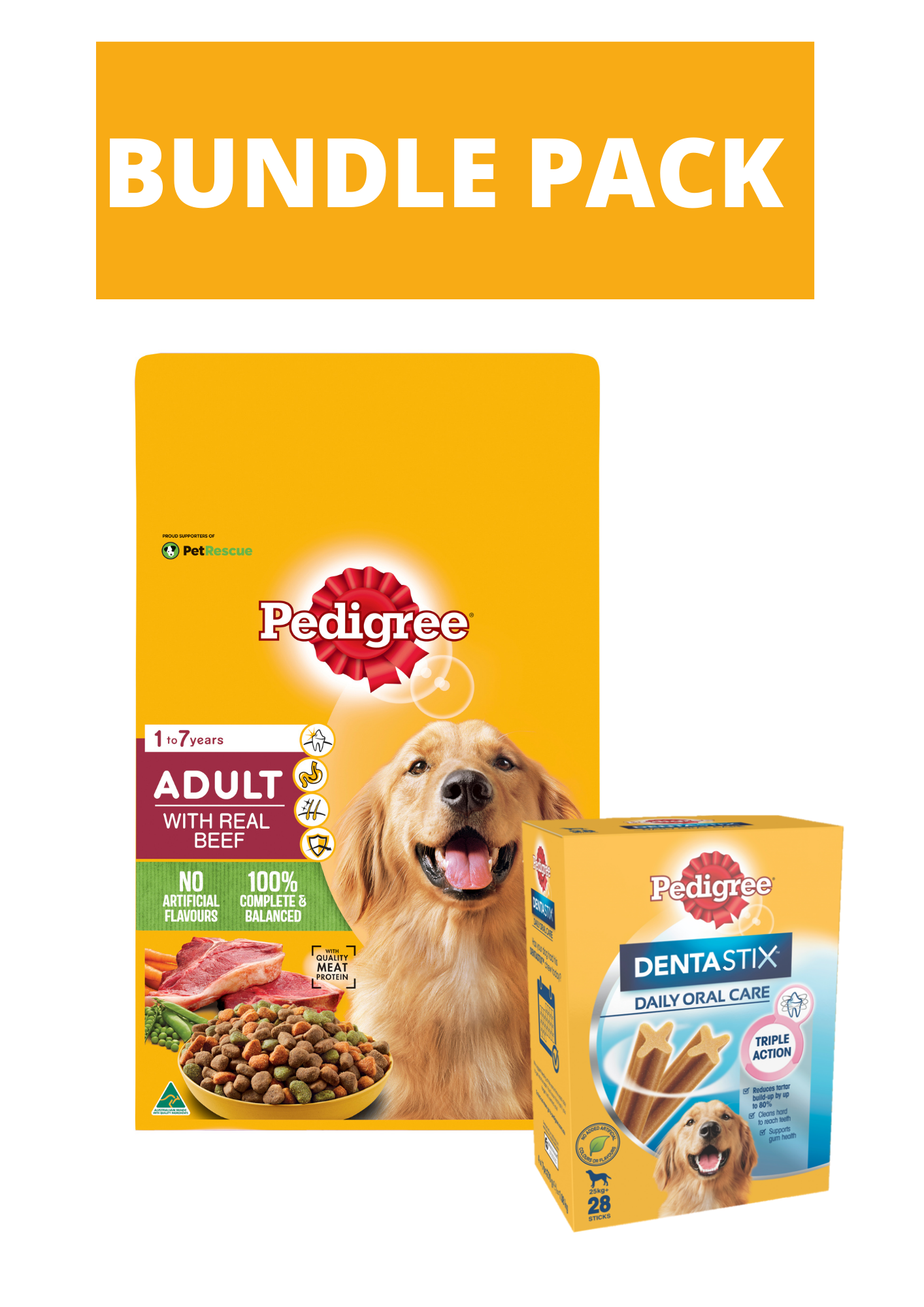 PEDIGREE® Adult Large Breed Dog Food & Treats Bundle